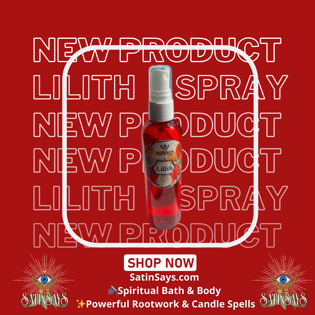 Satin's Magickal© Body Spray: Lilith Enchantment – Satin Says©